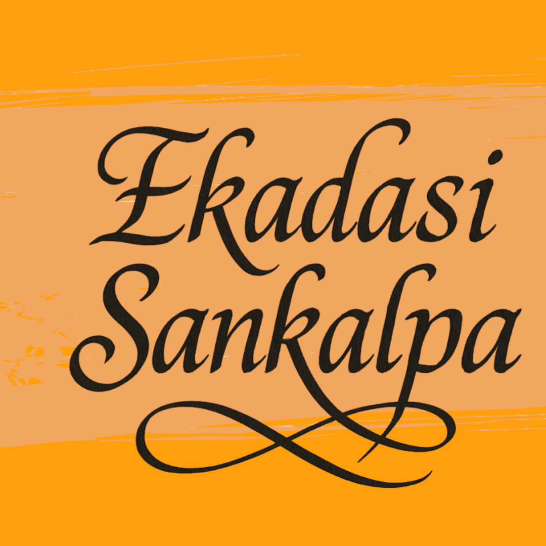 Ekadashi Sankalpa Ready To Share Content - Iskcon Whitefield